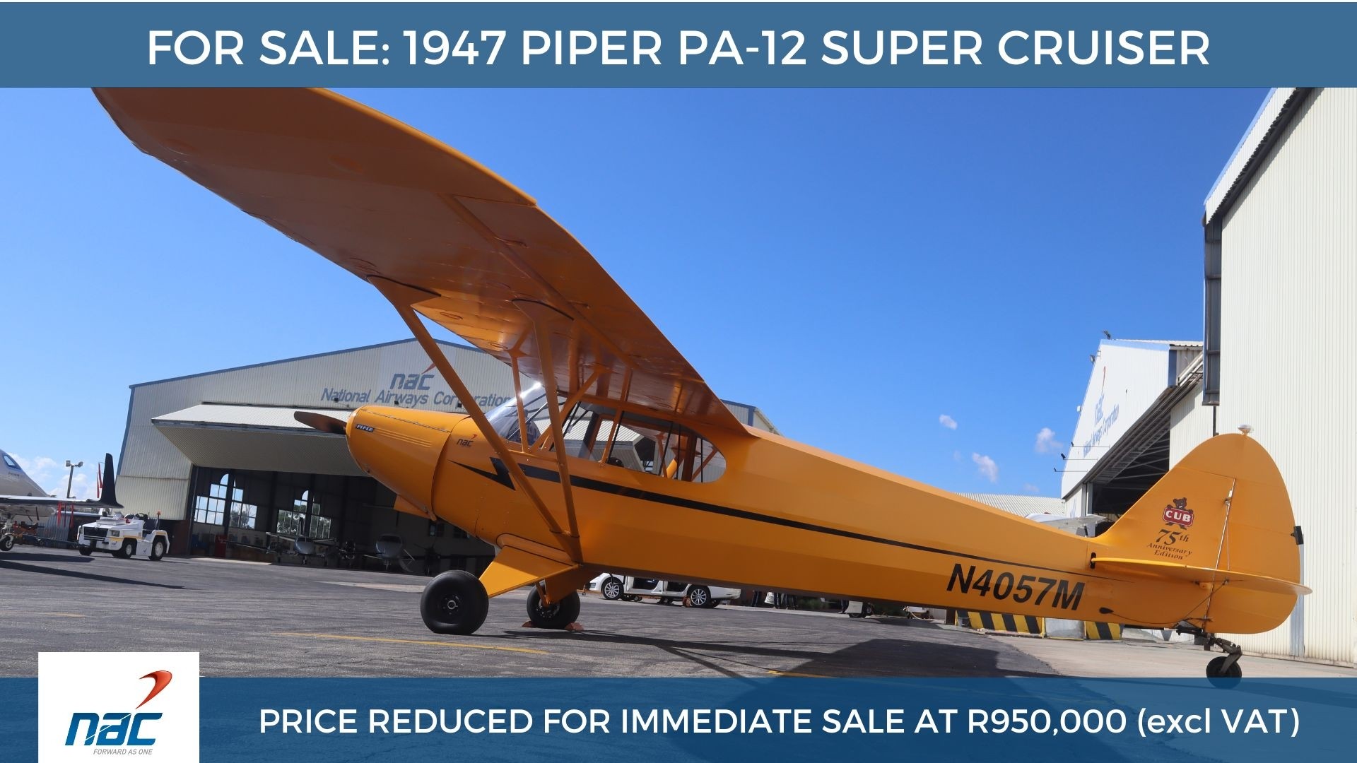 1947 Piper Cruiser For Sale | ZA. 3673 hrs. | AvBuyer