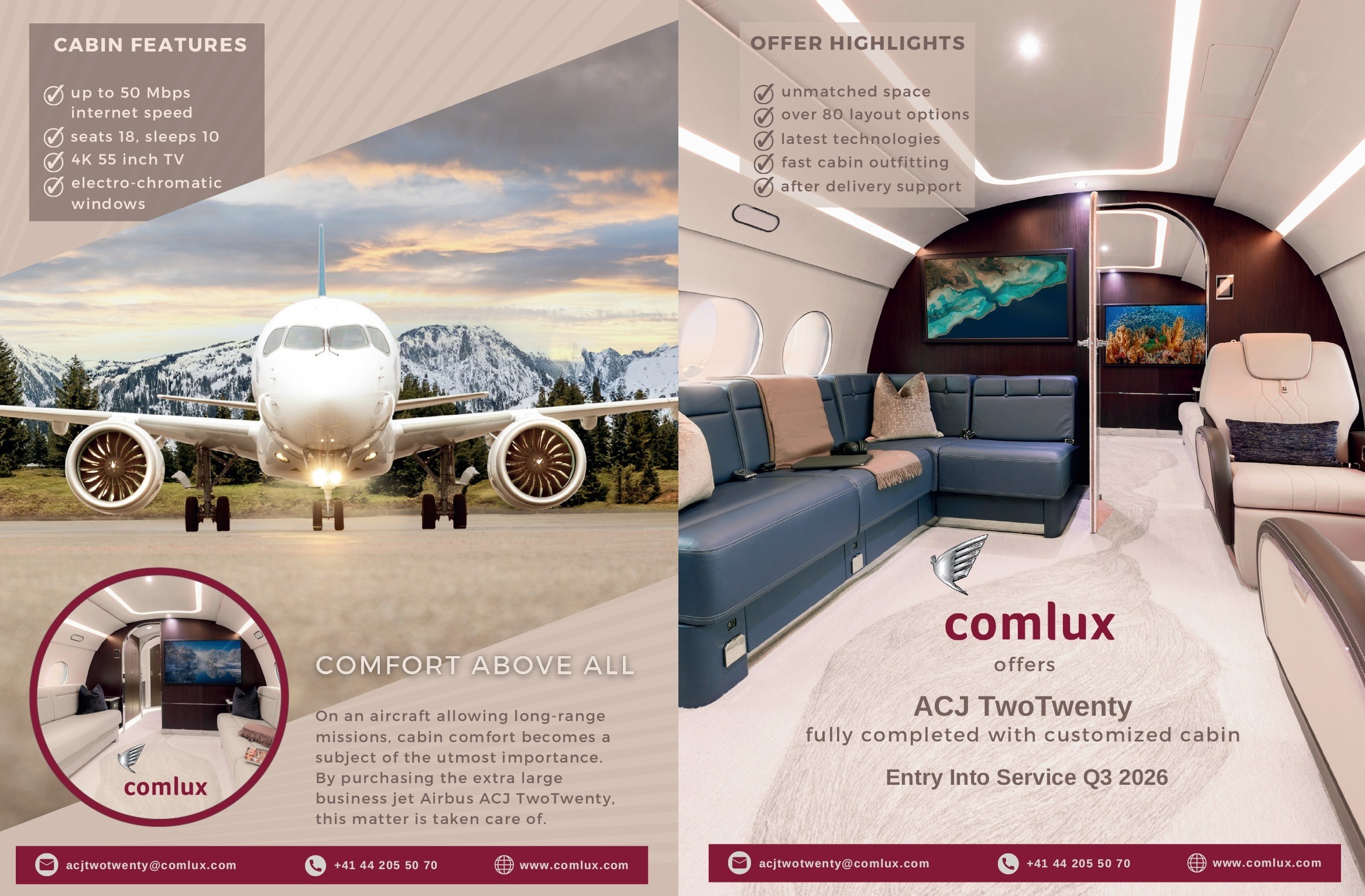 2022 Airbus ACJ TwoTwenty For Sale | CH. 600 hrs. | AvBuyer